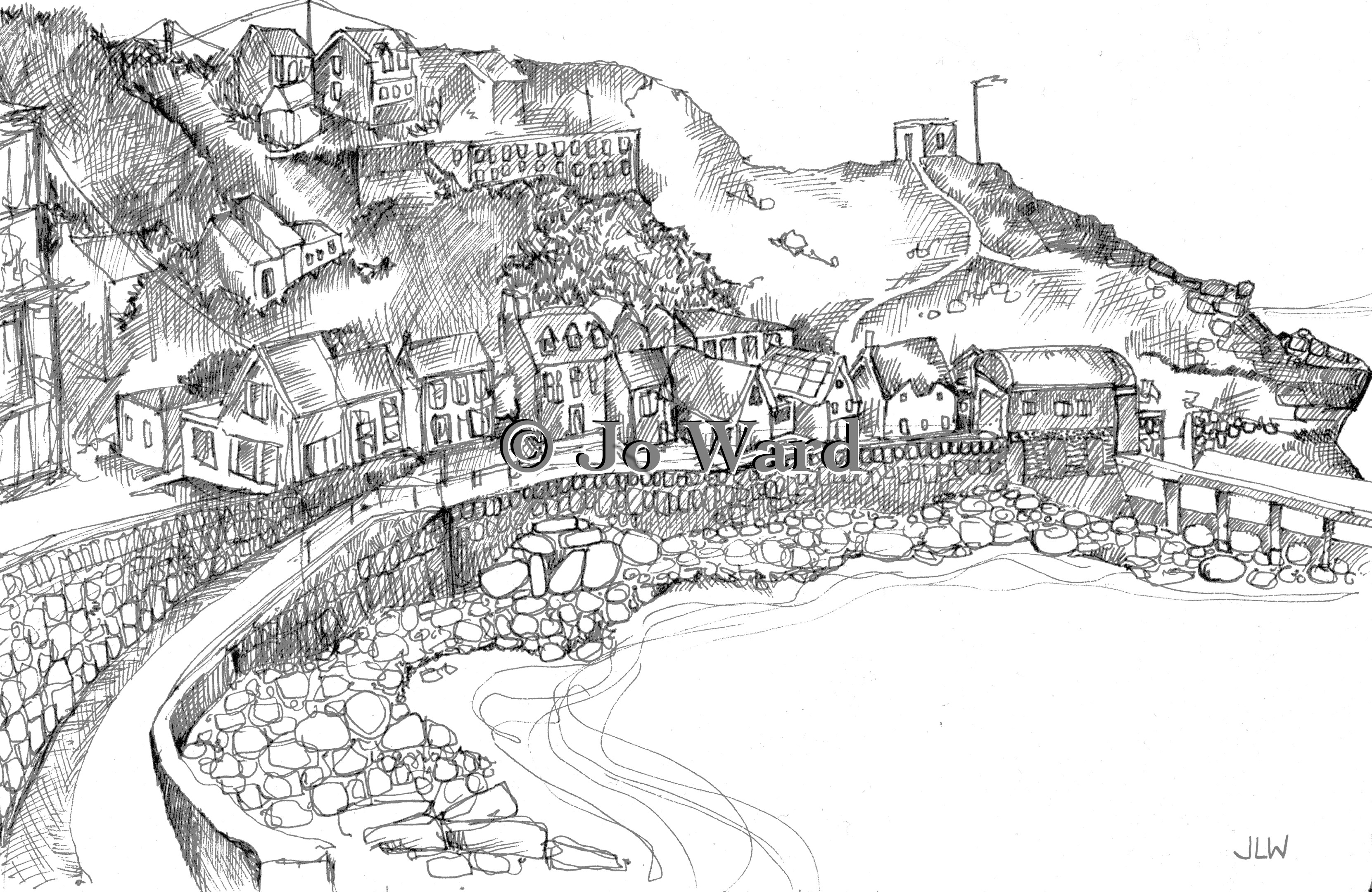 Line Drawings – Coast – Jo Ward – Artist's gallery